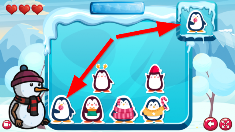 Penguin Match Game – Numboodles
