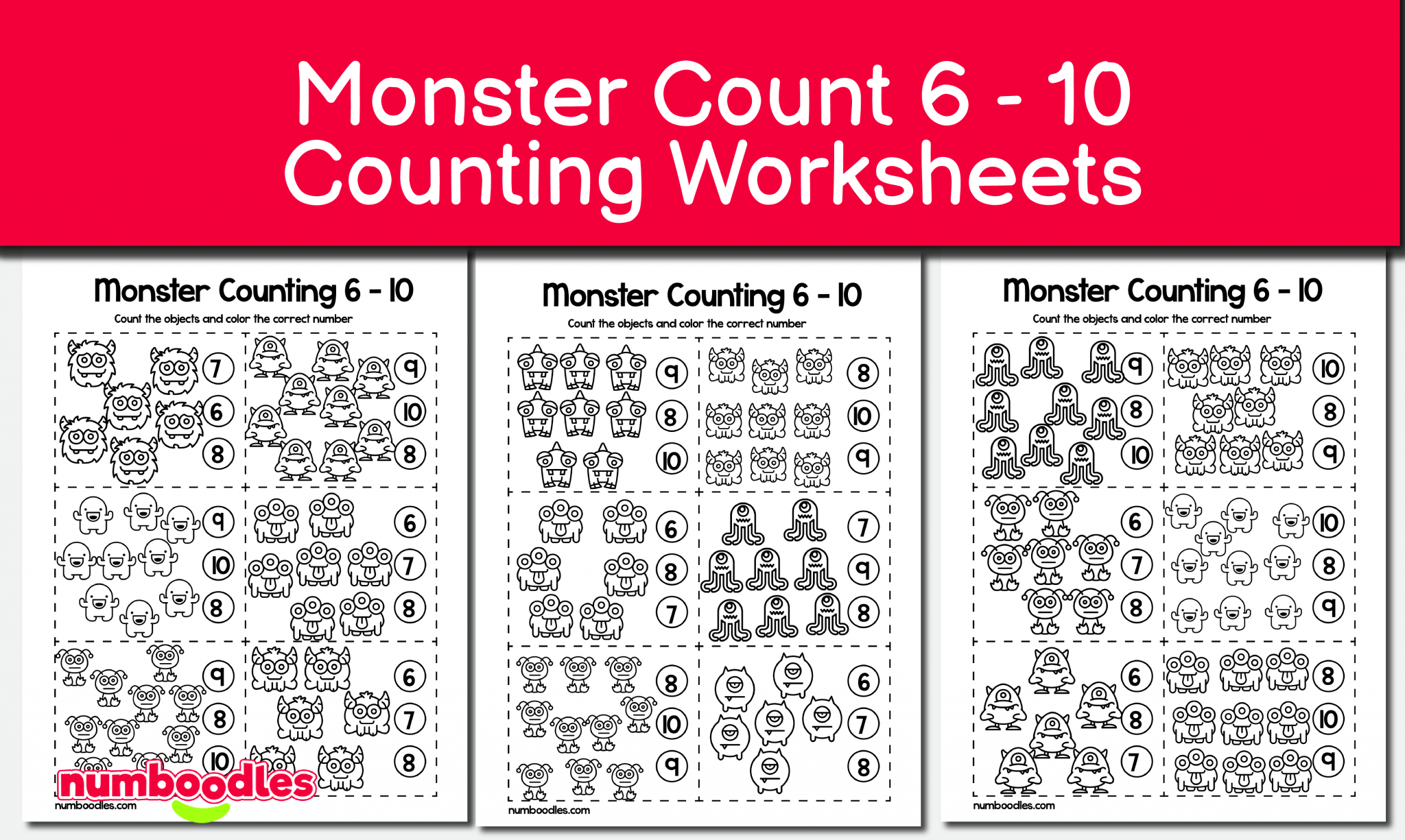 Count Along 1 – 10 – Counting Game for Preschoolers – Numboodles