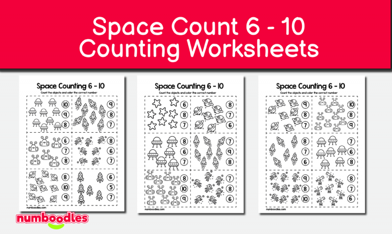 How Many Aliens? Counting Game 1 – 10 for Preschoolers – Numboodles